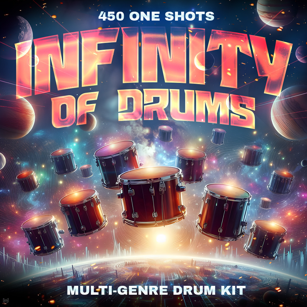 Godlike Loops - Infinity Of Drums - Multi-Genre Drum Kit Sample Pack - Slooply